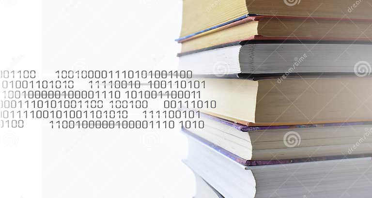 Stack of Multicolored Books. Old Textbooks Stacked on Each Other ...