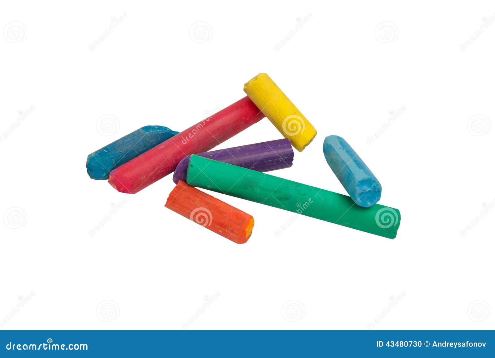 Stack of Multicolored Pastel Chalks Stock Photo - Image of orange ...