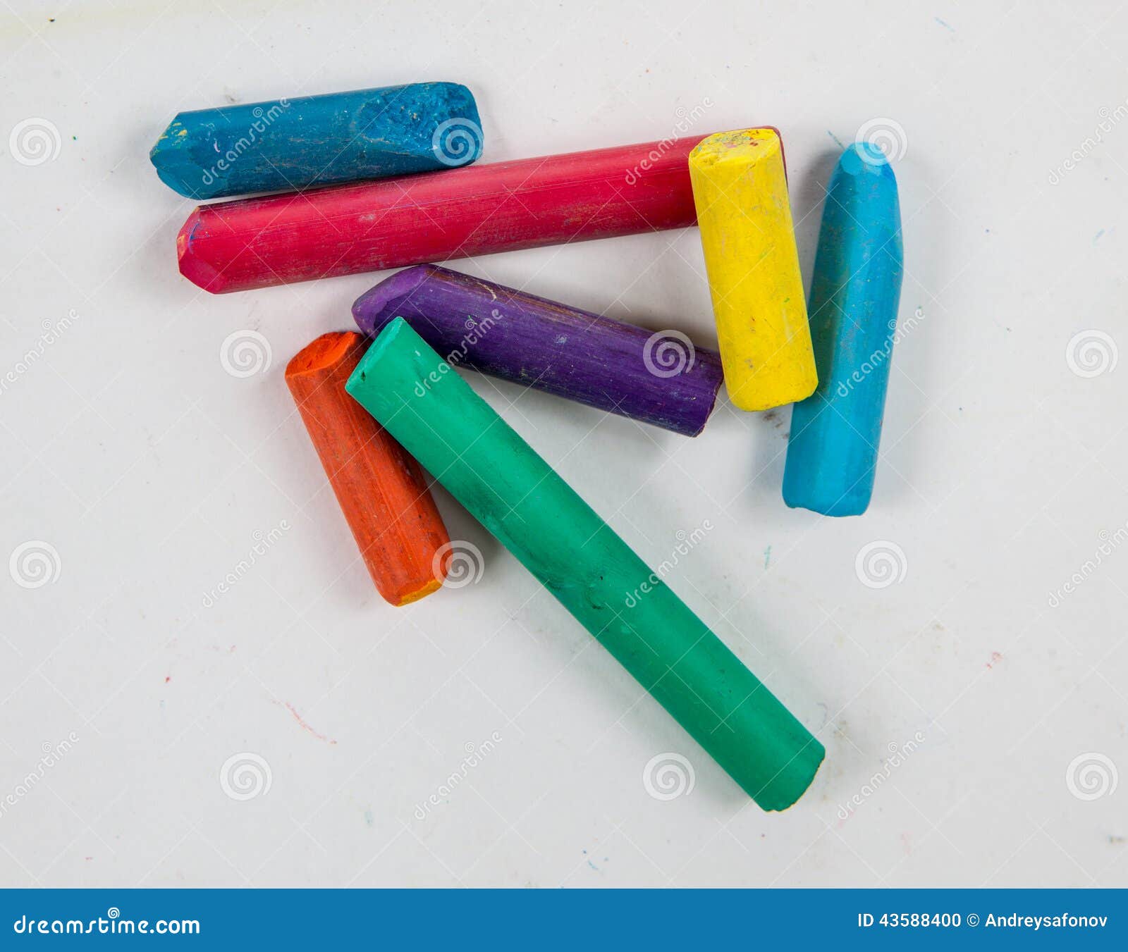 Stack of Multicolored Pastel Chalks Stock Photo - Image of bright ...