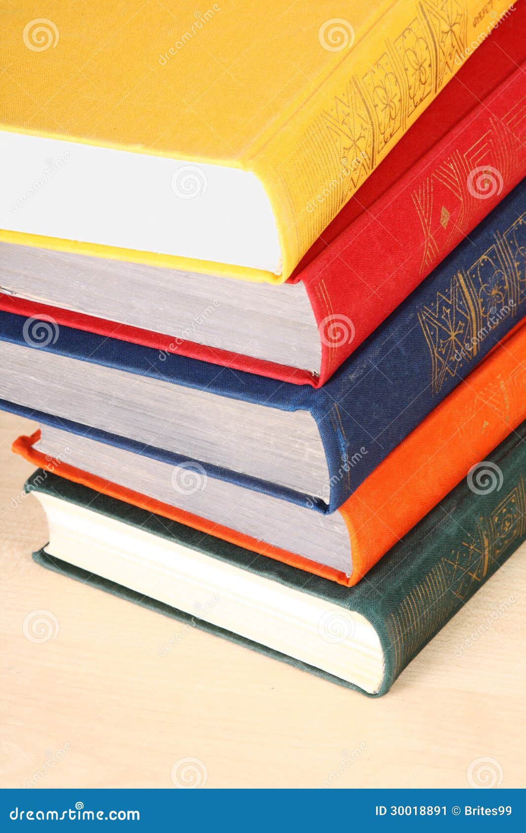 A Stack of Colorful Thick Books Stock Image - Image of heap, idea: 30018891