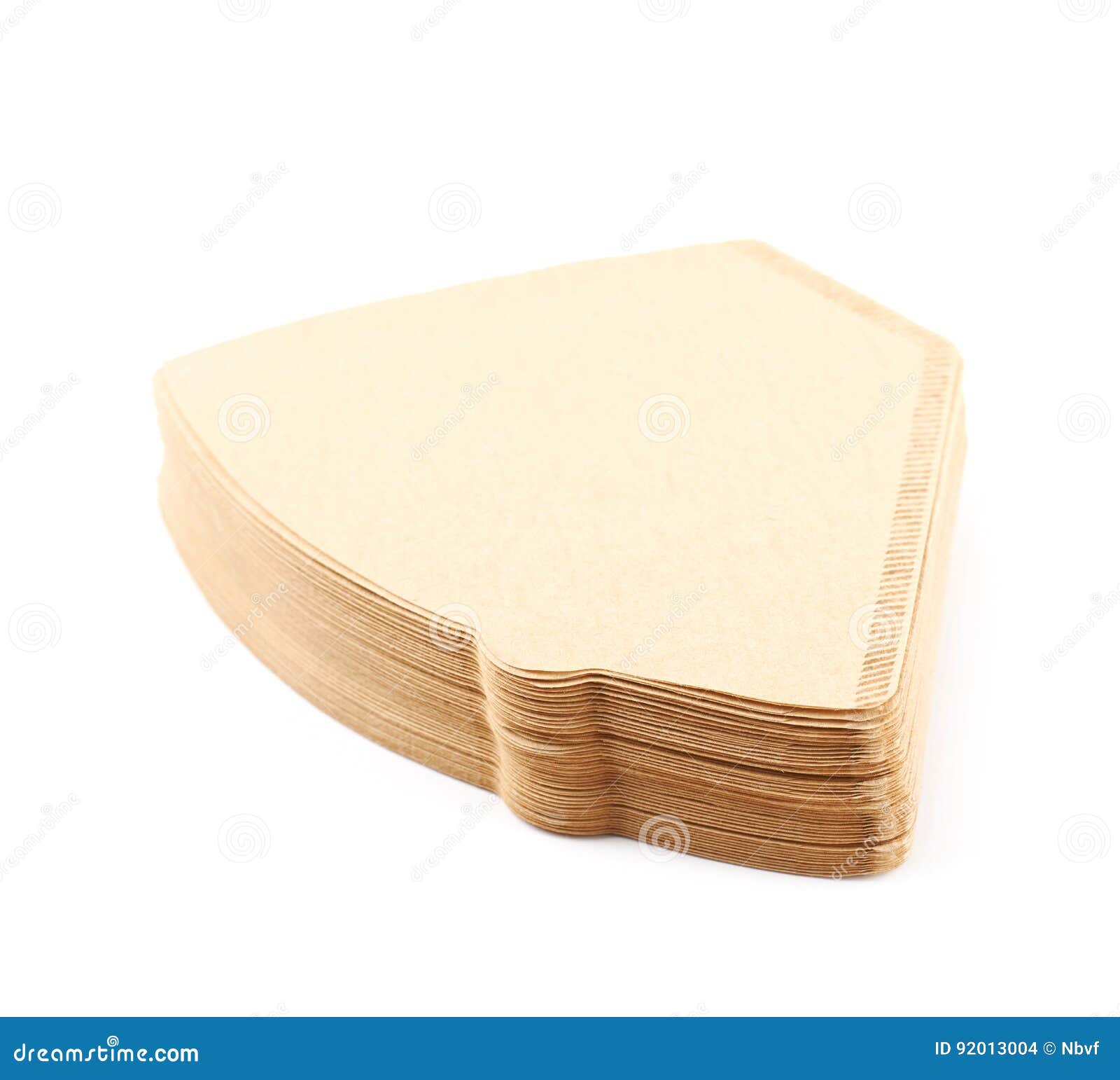 Stack of Multiple Paper Coffee Filters Isolated Stock Photo - Image of ...