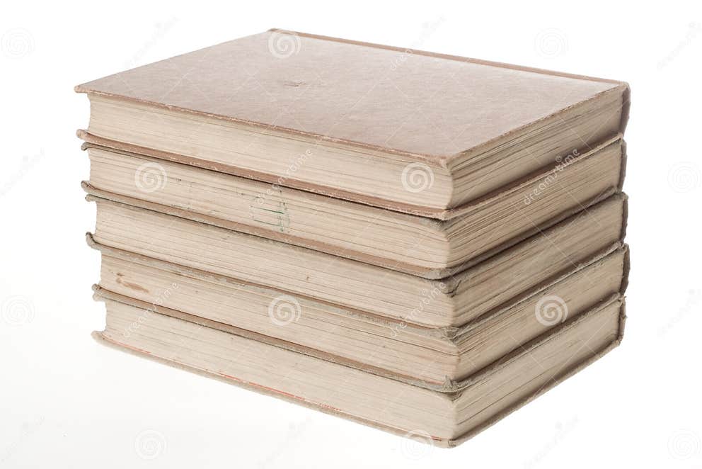 Stack of musty books stock image. Image of worn, pulp - 5061013