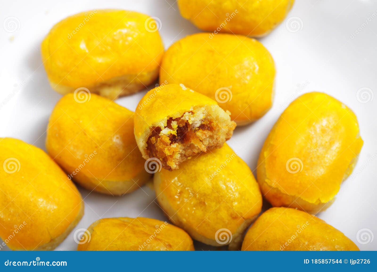 Stack of `nastar`, Cookies that Made from Pineapple Jam Stock Photo ...