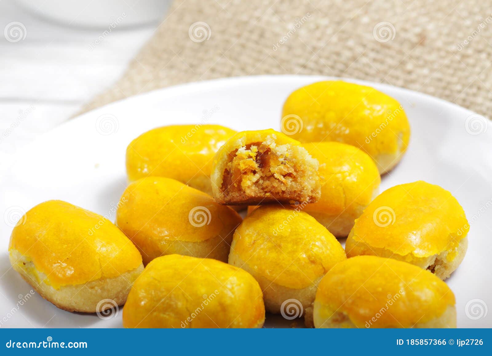 Stack of `nastar`, Cookies that Made from Pineapple Jam Stock Photo ...