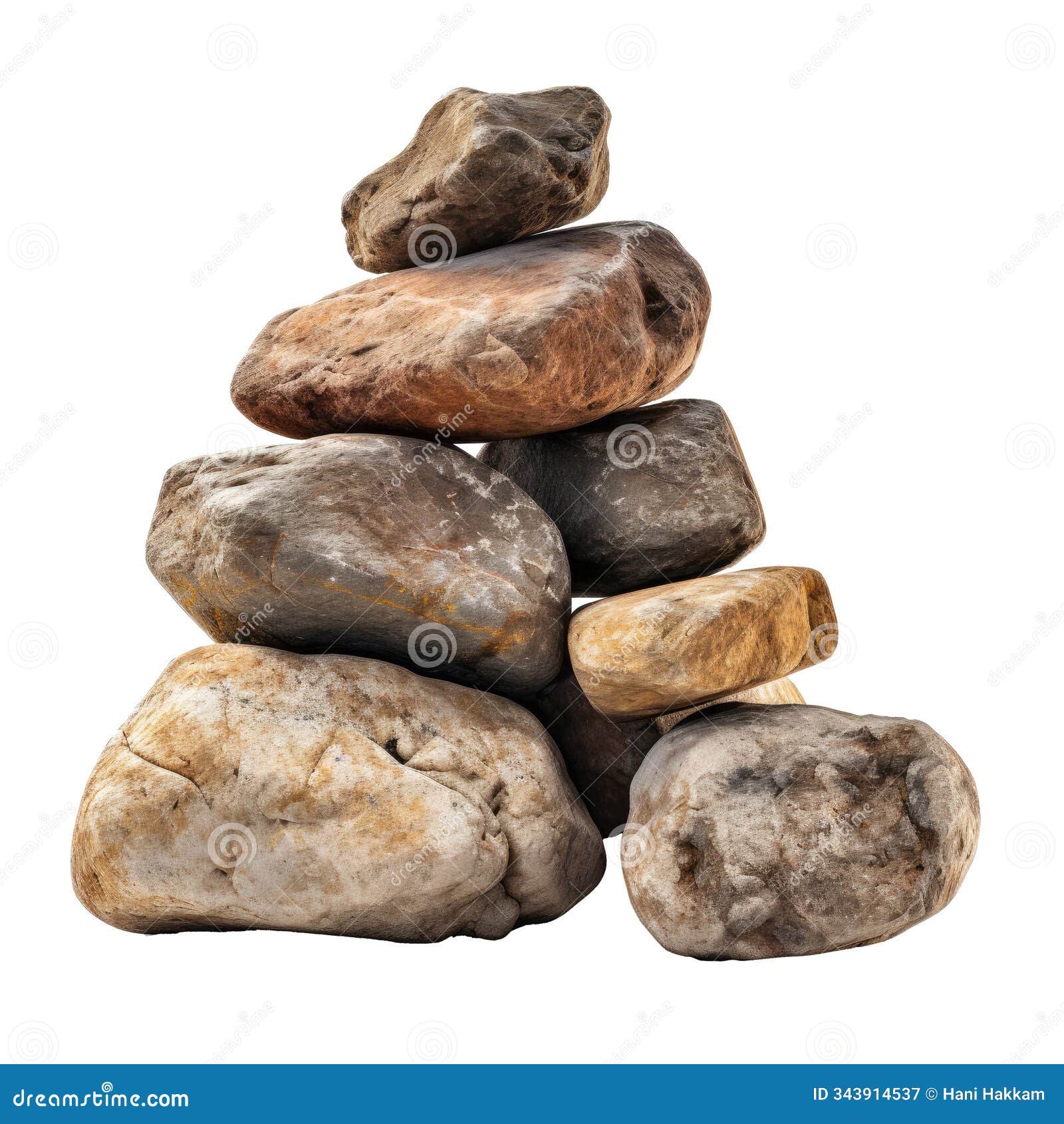 Stack of Natural Rocks with Textured Surfaces, Isolated PNG Stock Image ...