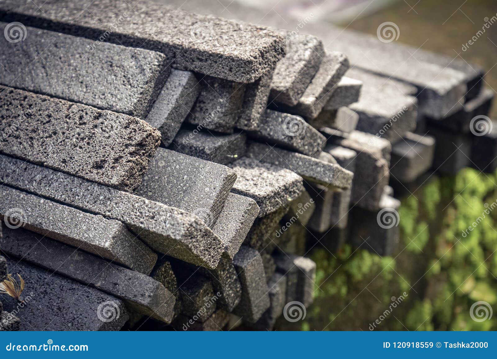 Stack of Natural Stone Bricks Stock Image - Image of brick, masonry ...