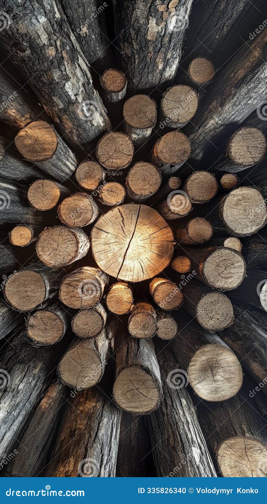 Stack of Neatly Arranged Cut Logs, Texture and Pattern Concept Stock ...