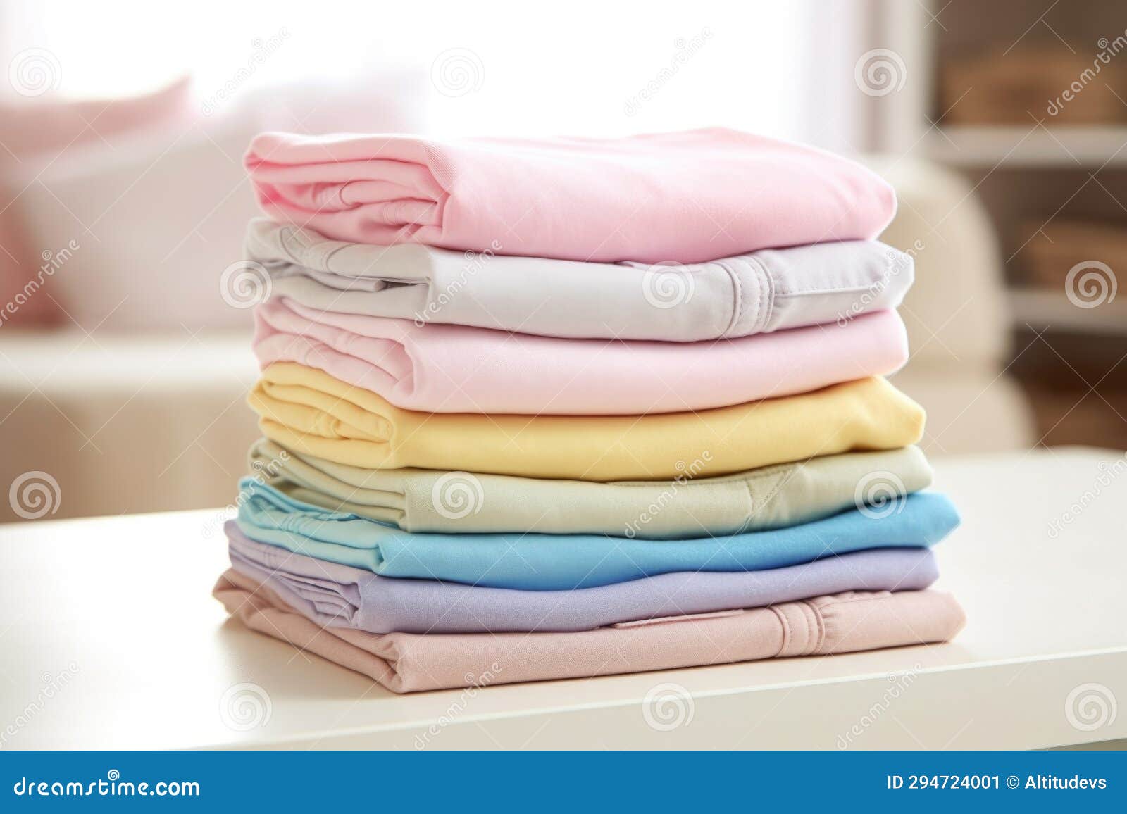 Stack Of Baby Diapers And The Open Diaper In Front. Absorbent Diaper ...