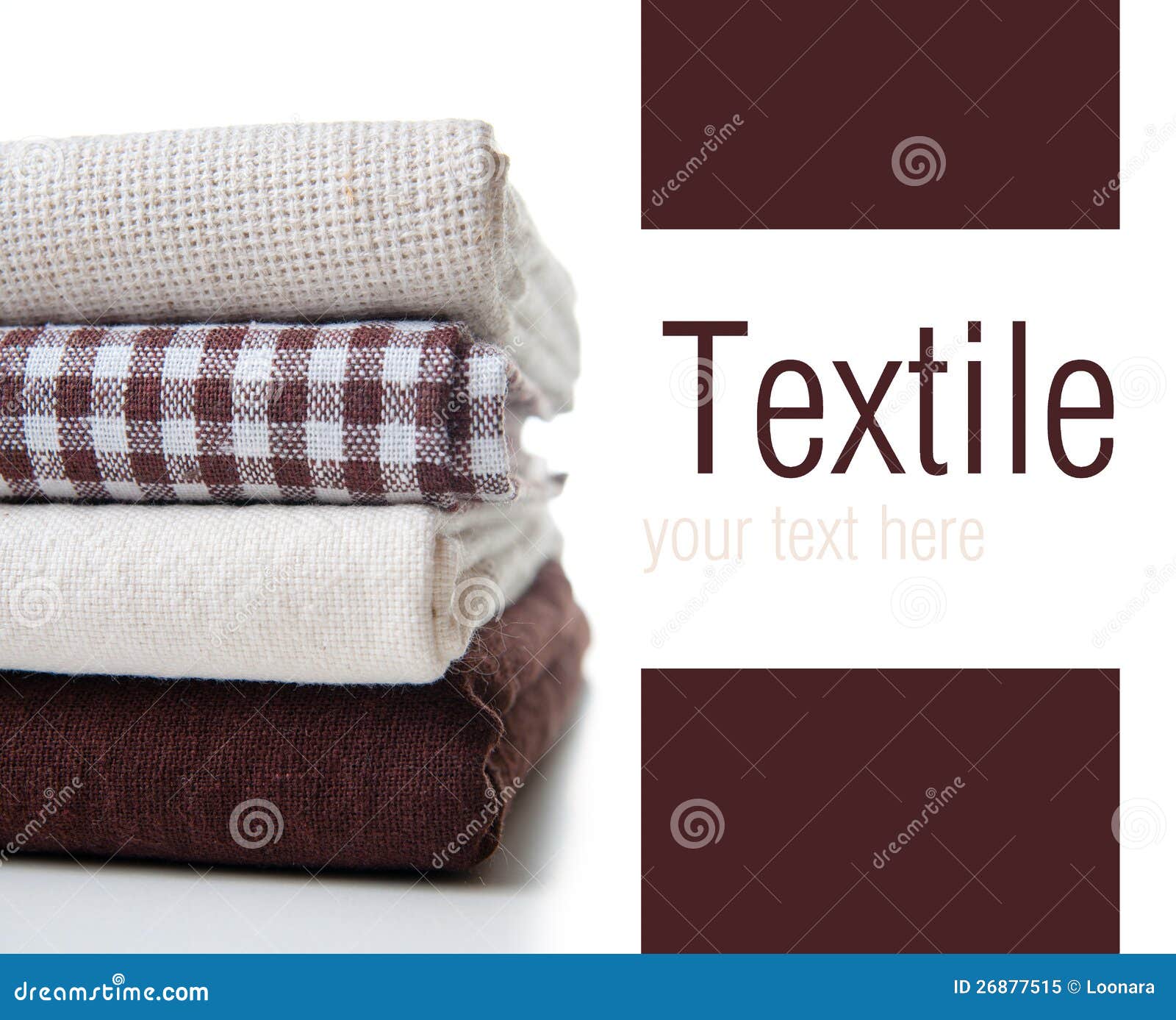 Stack of New Fabrics, Template Stock Image - Image of country, material ...