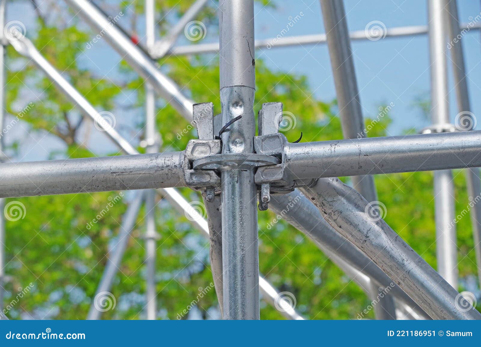 Stack of Metal Trusses for Mounting the Stage Stock Image - Image of ...