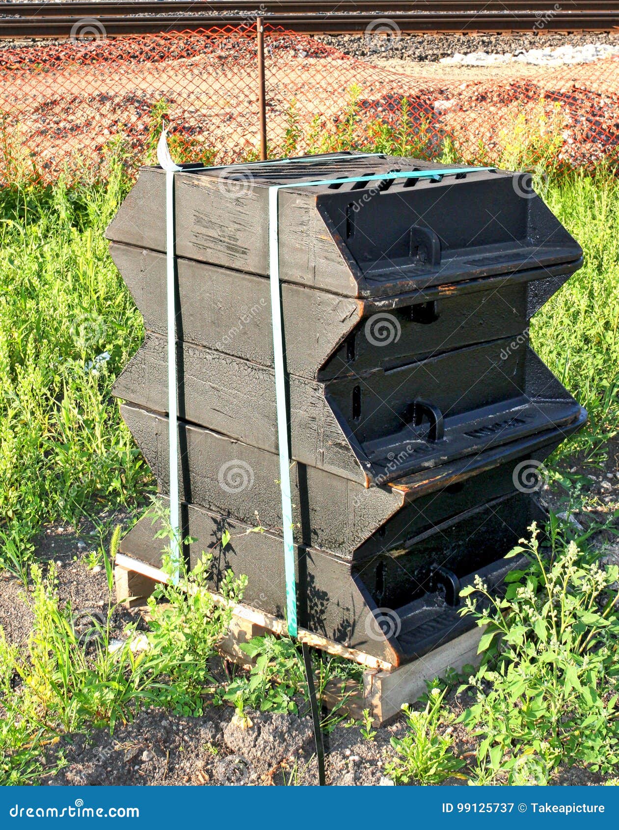 A Stack of New Street/storm Drains Stock Image - Image of industrial ...