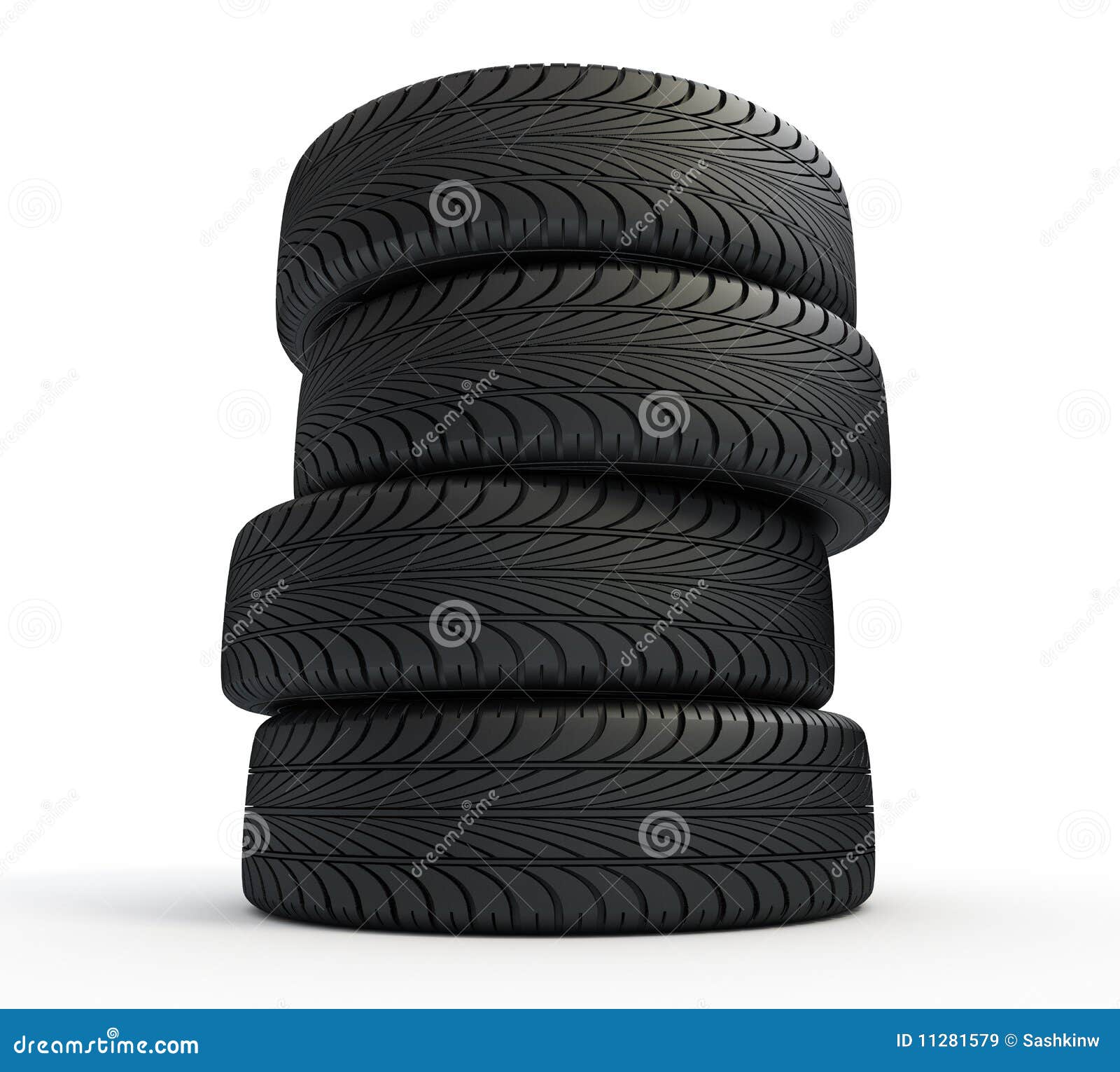 Stack of new tires stock illustration. Illustration of road - 11281579