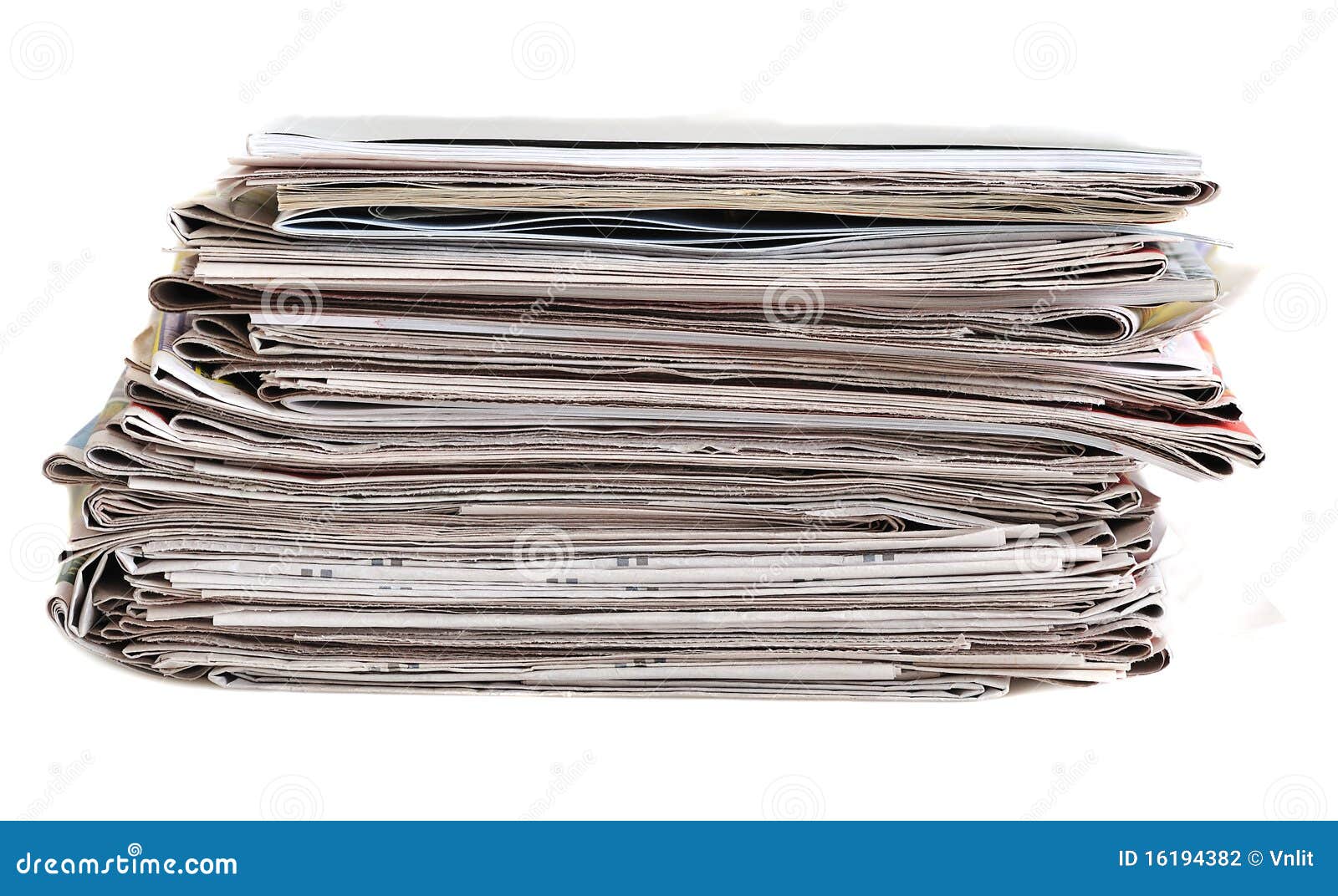 Stack of newspaper stock photo. Image of document, pile - 16194382