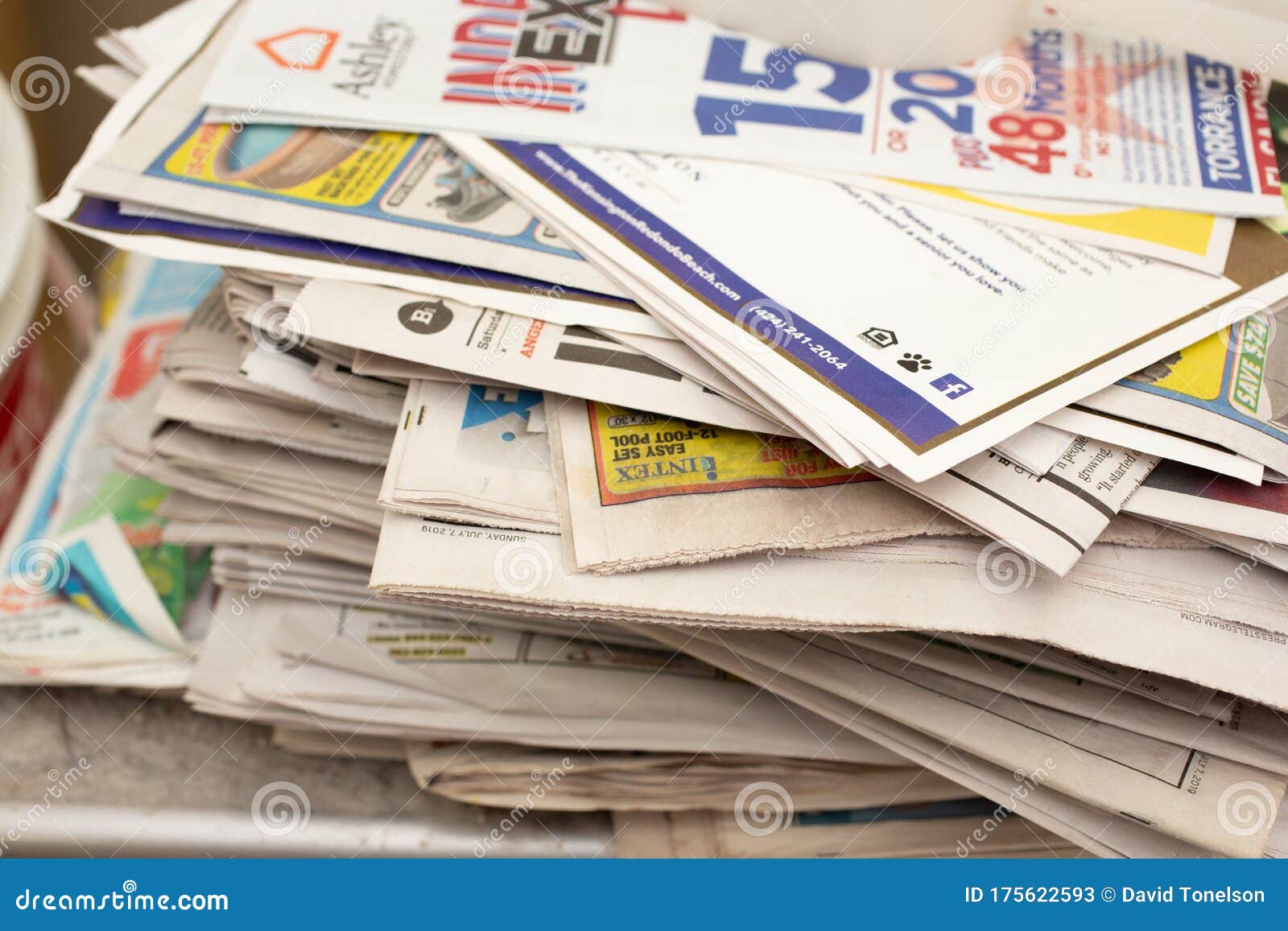 Stack of newspaper editorial stock photo. Image of black - 175622593