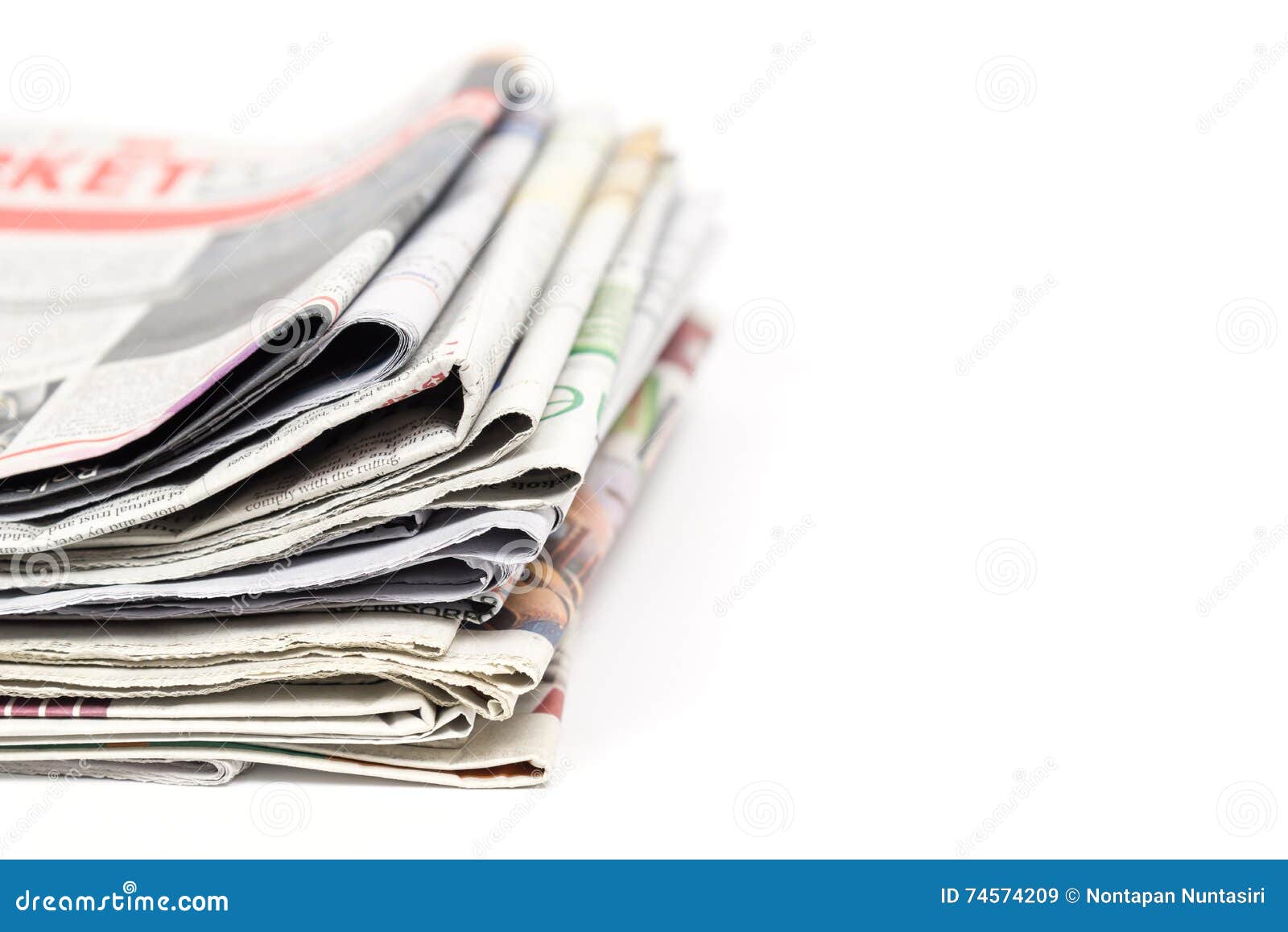 Stack of newspaper stock image. Image of stack, reporter - 74574209