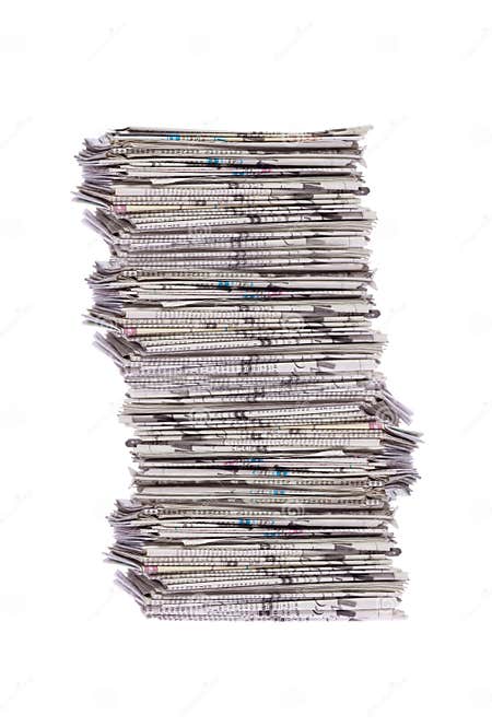 Stack of newspapers stock image. Image of close, history - 11781371