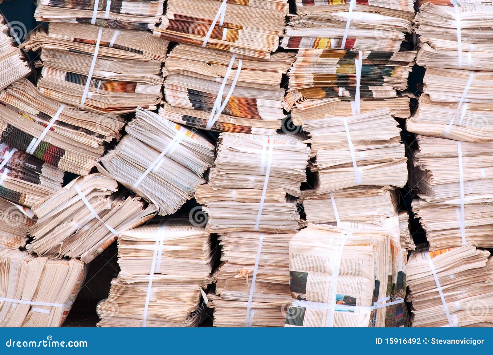Stack of newspapers stock photo. Image of column, entertainment - 15916492