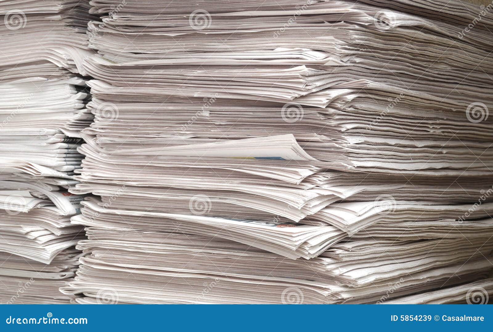 Stack of newspapers stock image. Image of newspapers, manufacture - 5854239