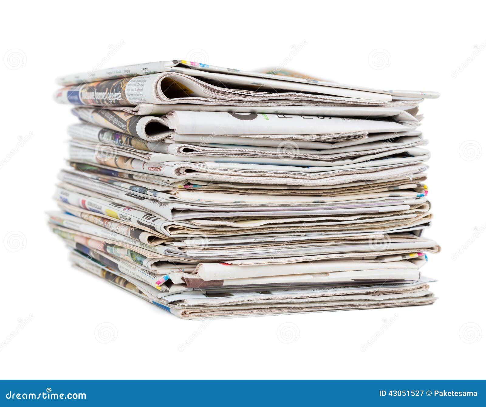 Stack of newspapers stock image. Image of information - 43051527
