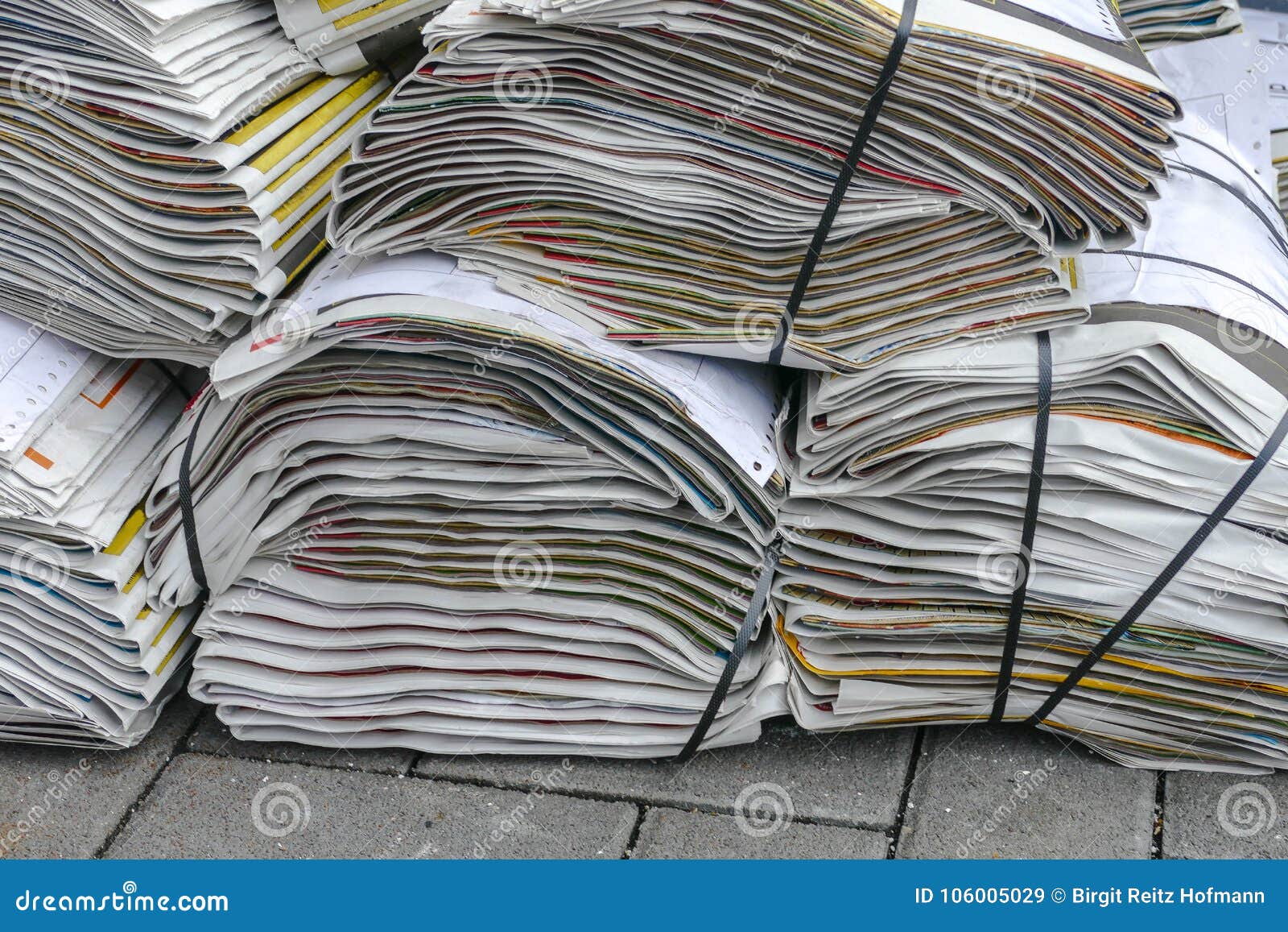 Stack of newspapers stock image. Image of pile, bunch - 106005029
