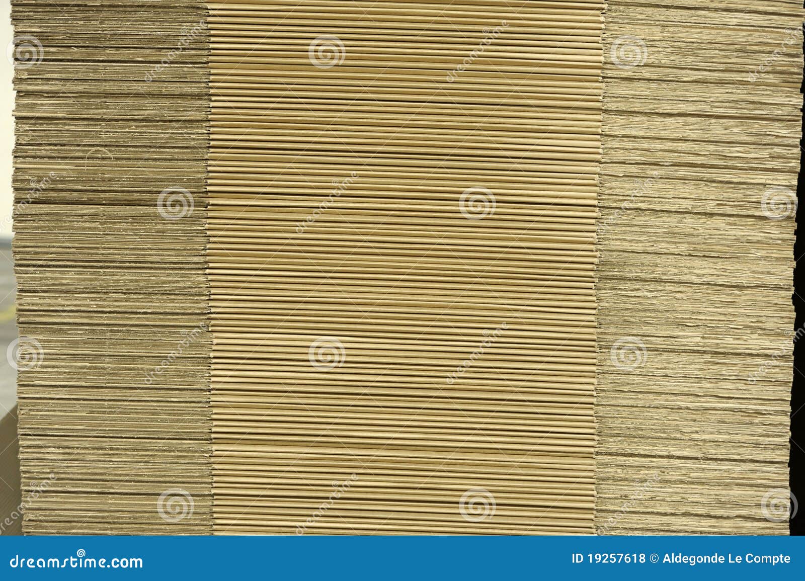 Stack of Not Folded Carton Boxes Stock Photo - Image of flat ...
