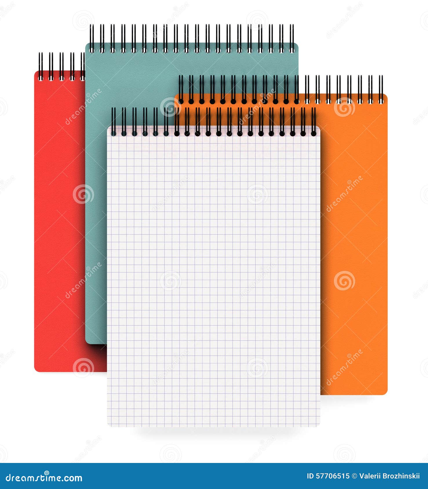 Stack of notebook on white stock illustration. Illustration of learning ...