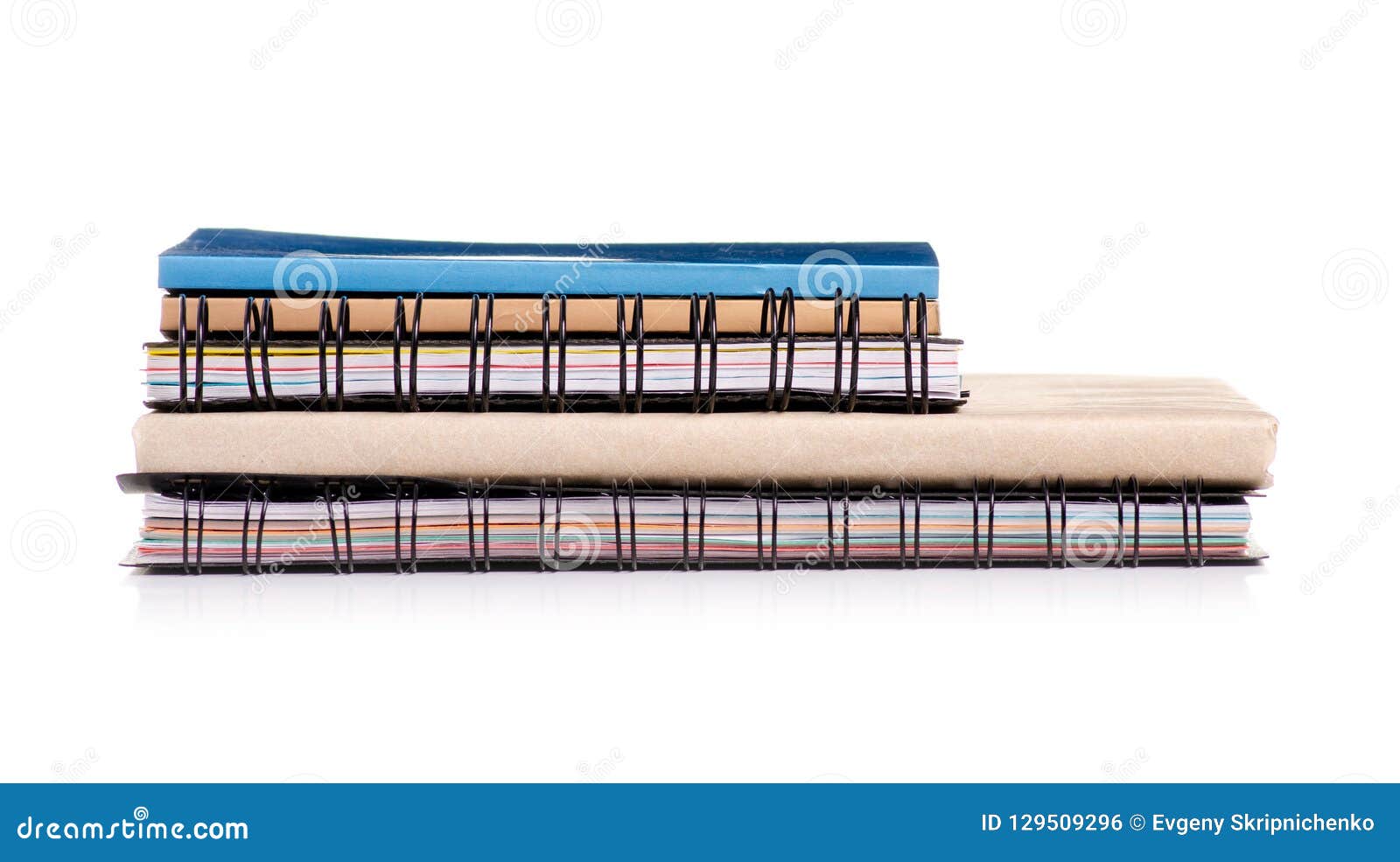 Stack notebooks diary stock photo. Image of concept - 129509296