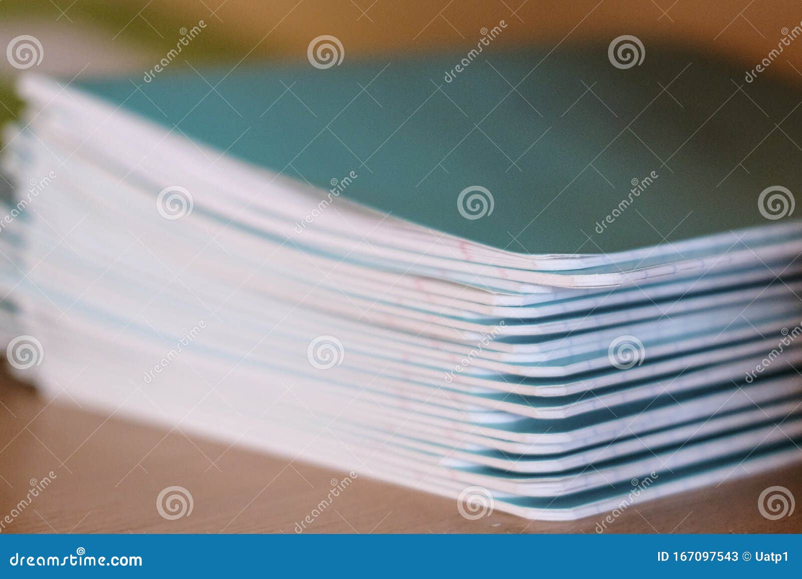 A stack of notebooks stock image. Image of pile, office - 167097543