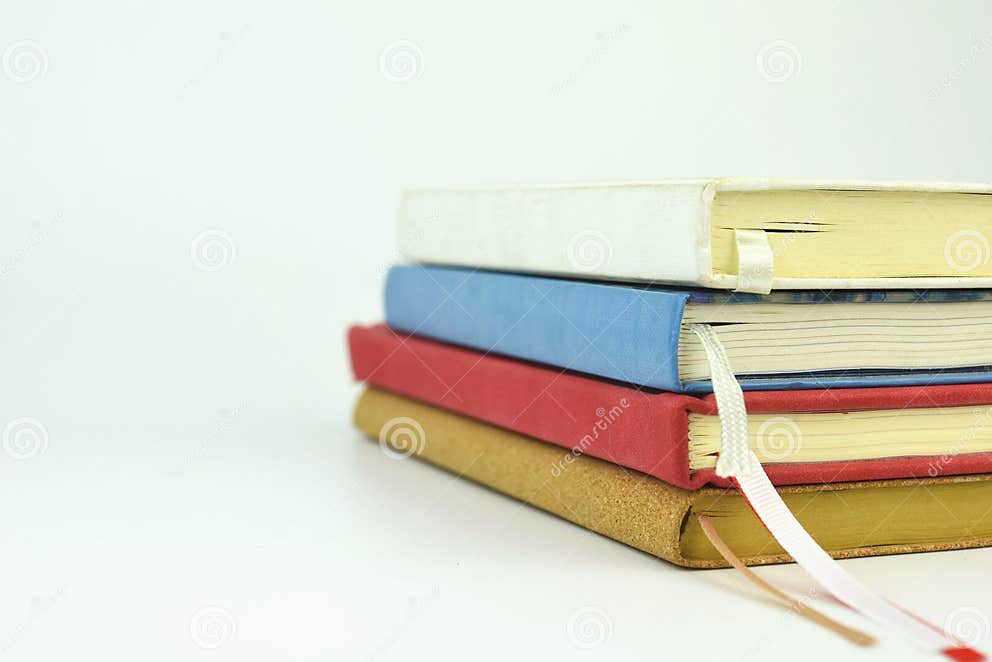 Stack of Colorful Notebooks . Stock Image - Image of plan, color: 322816525