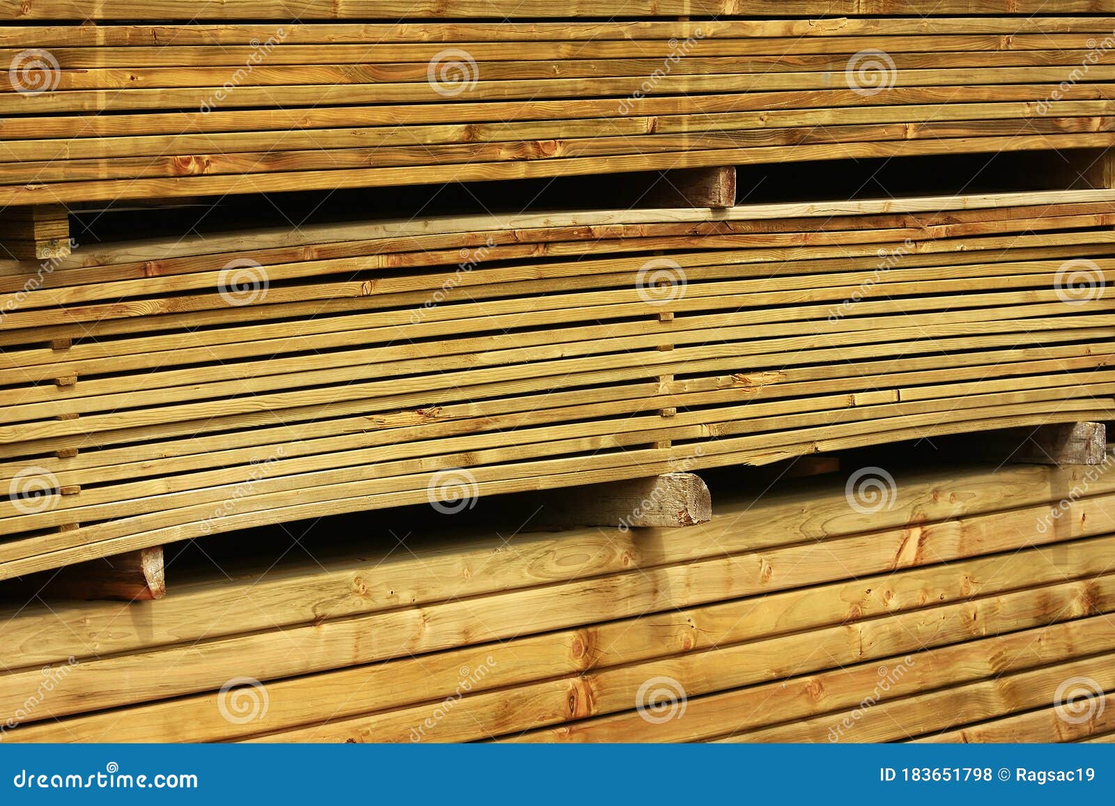 A Stack of Oak Wood Palochina for Pallet Manufacturing Stock Photo ...