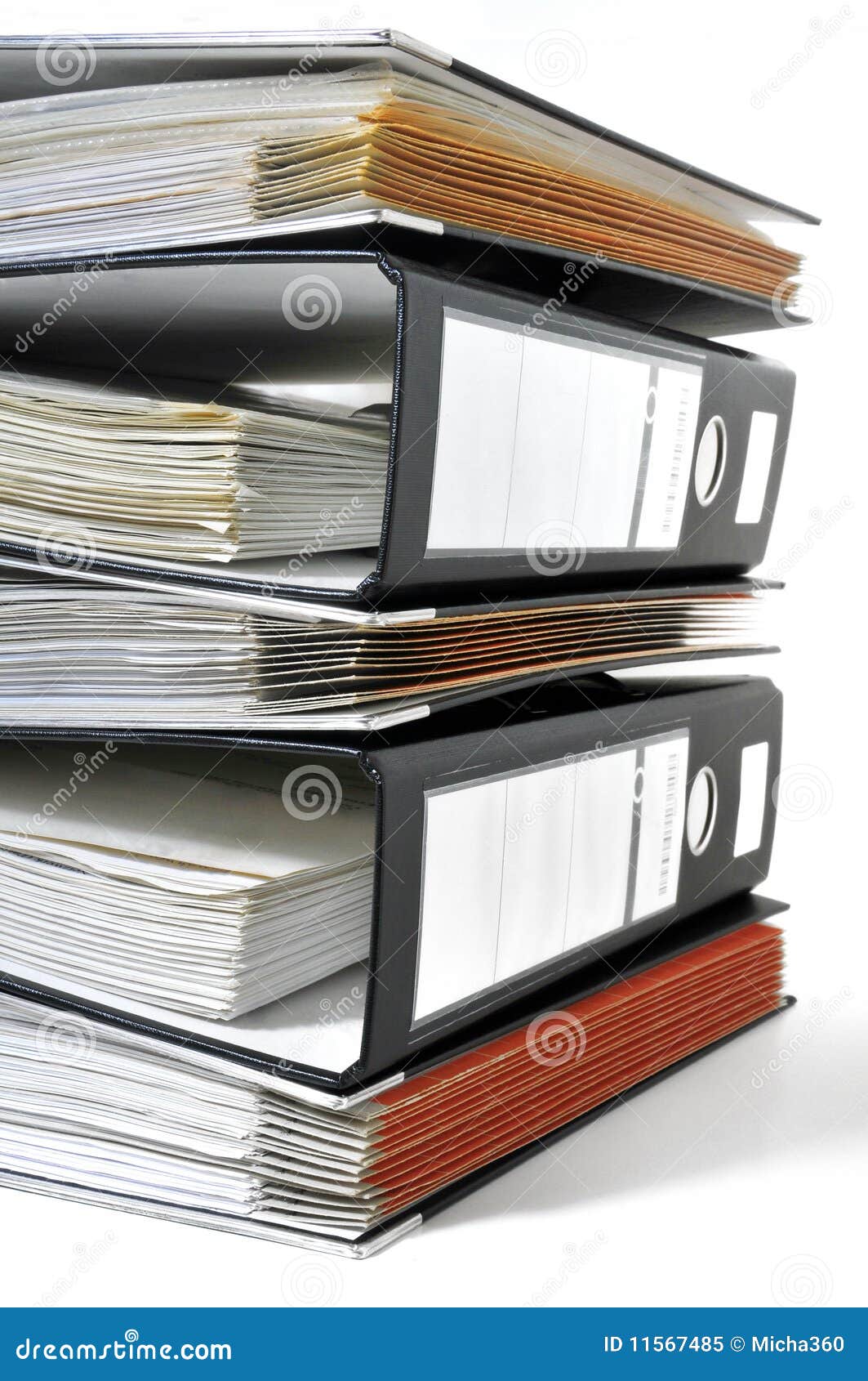 Stack of office files stock image. Image of organisation - 11567485