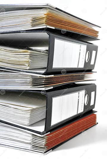 Stack of office files stock image. Image of organisation - 11567485