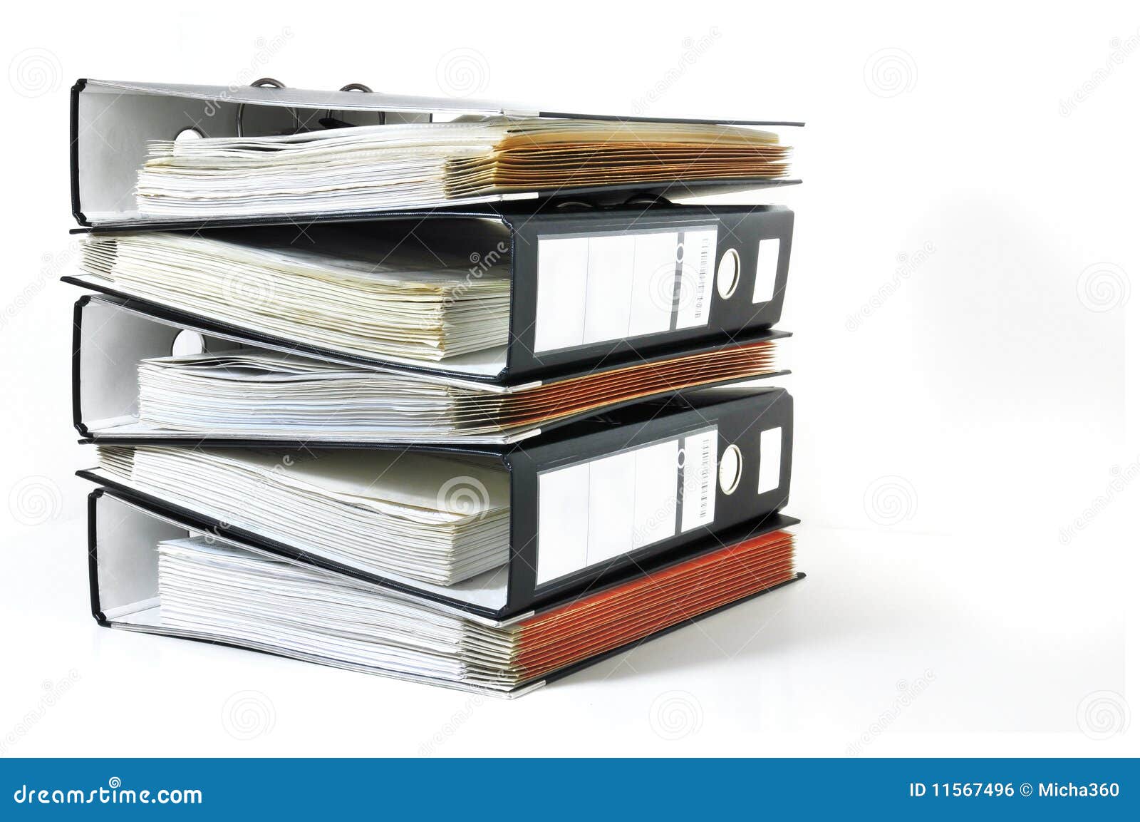 Stack of office files stock photo. Image of organisation - 11567496