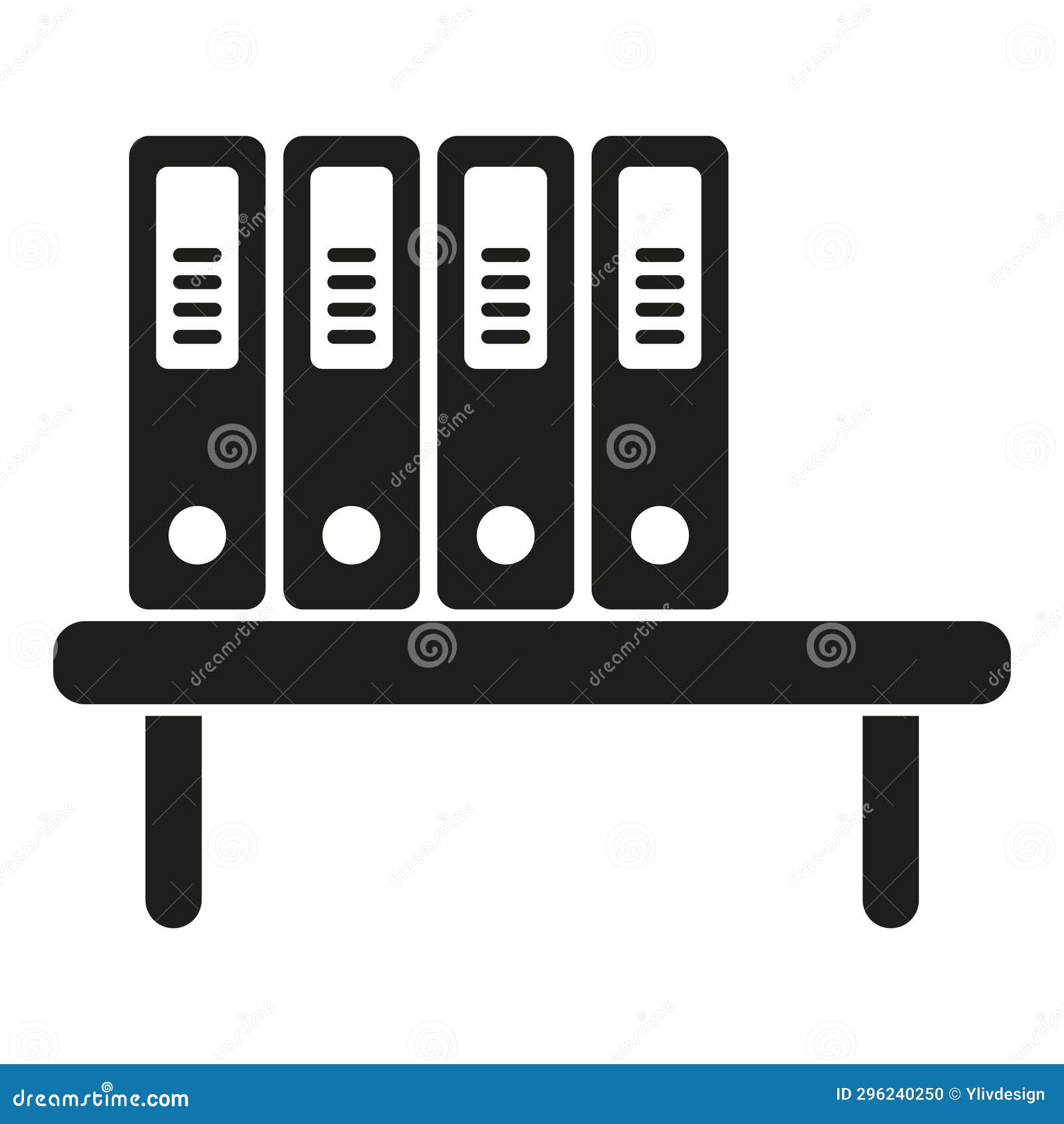 Stack Office Folders Icon Simple Vector. Computer Data Stock Vector ...