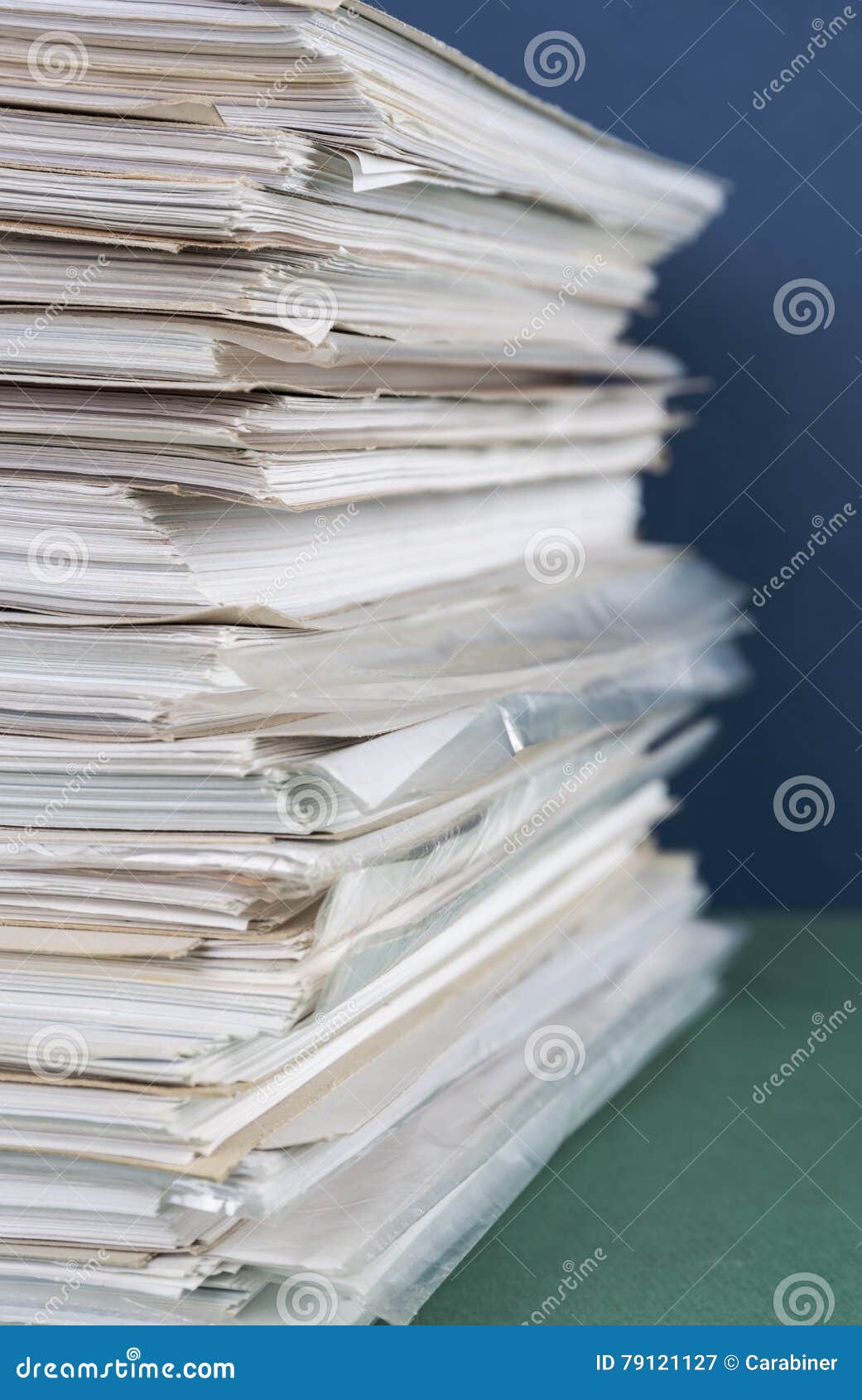 Stack of office folders stock image. Image of occupation - 79121127