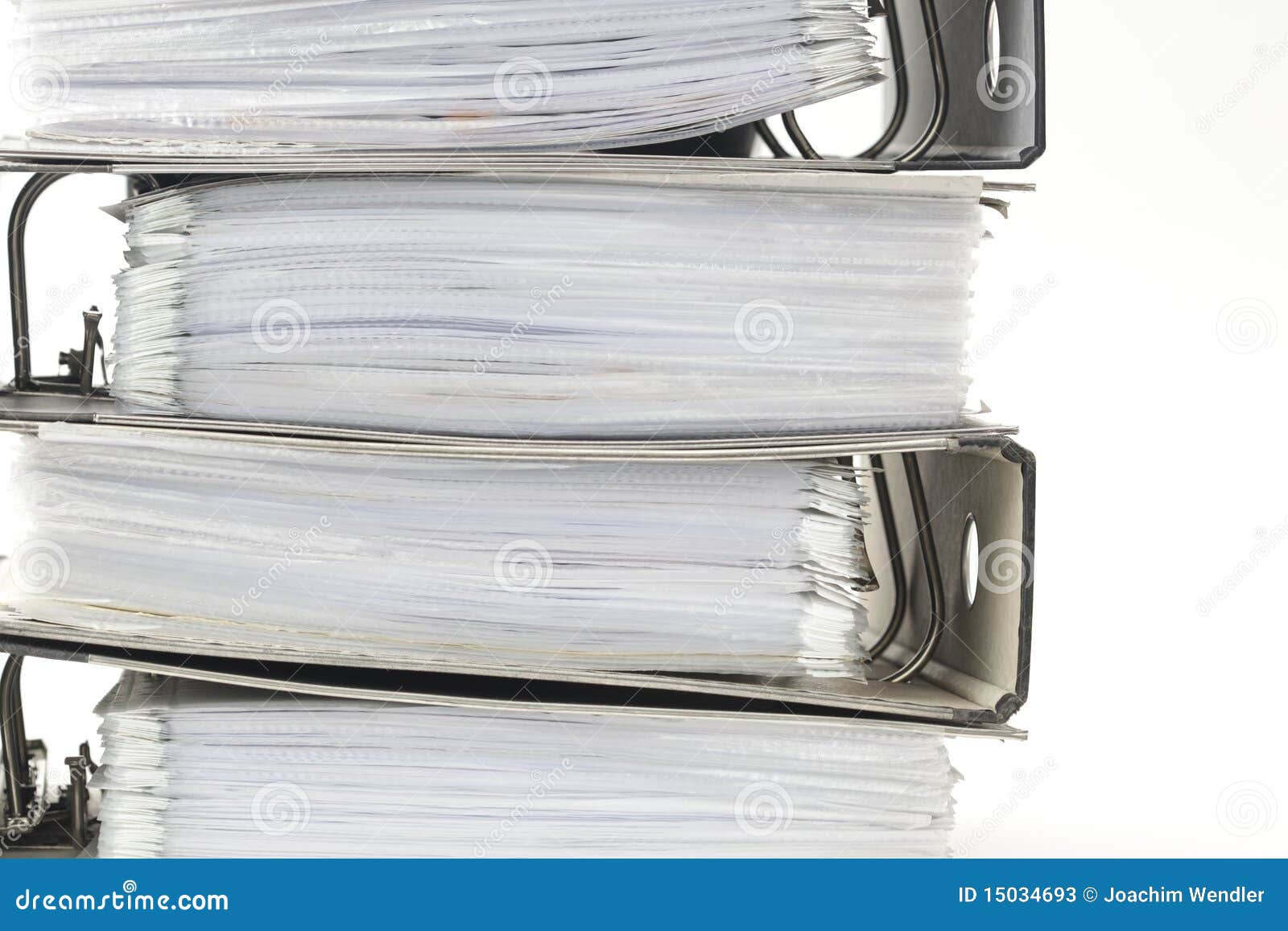 Stack of Office Ring Binders Stock Image - Image of archive ...