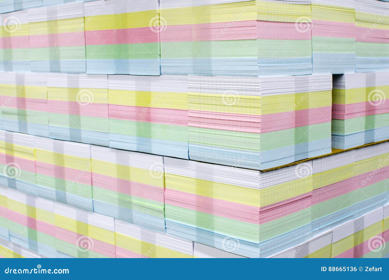 Stack of offset materials stock photo. Image of photograph - 88665136