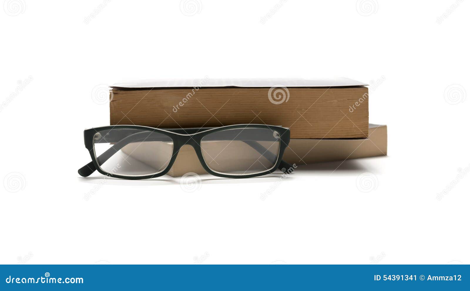 Stack Og Book and Eyeglasses Stock Image - Image of page, glasses: 54391341