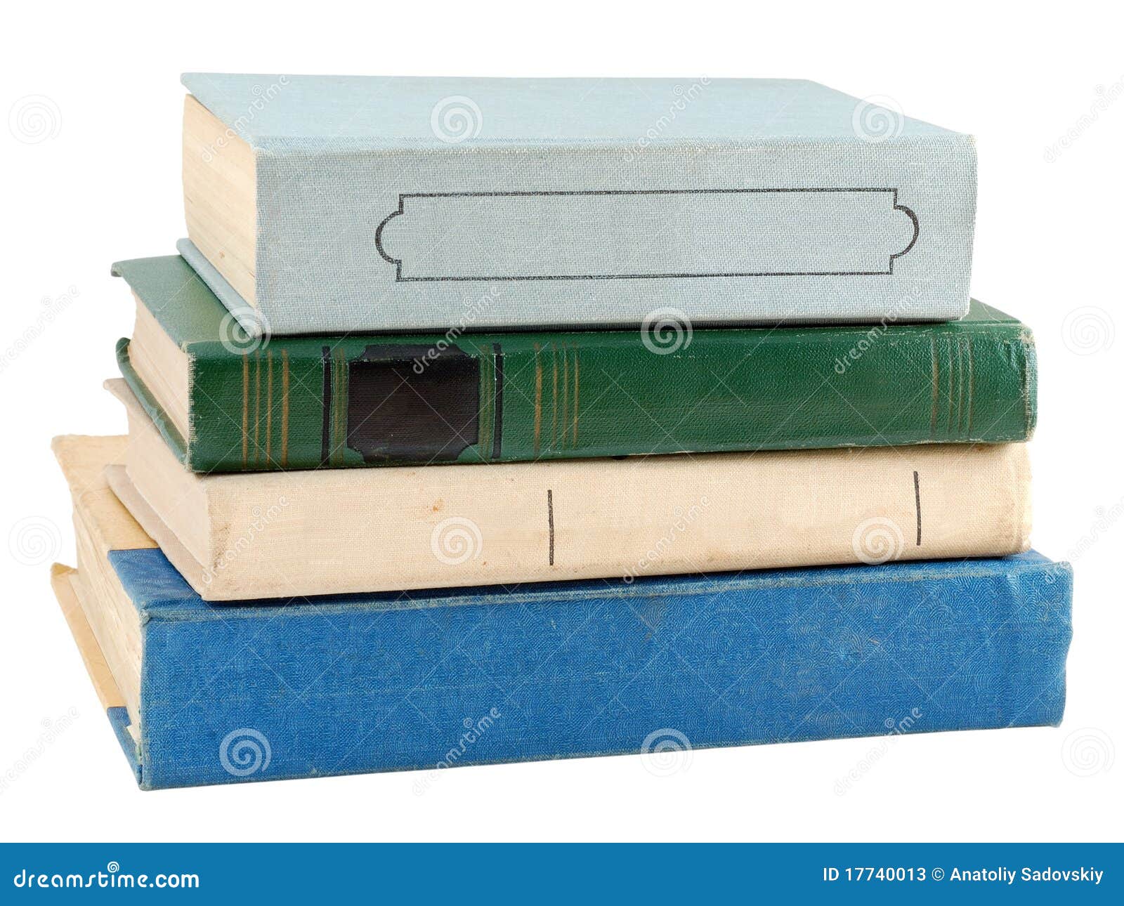Stack of old book stock image. Image of four, objects - 17740013