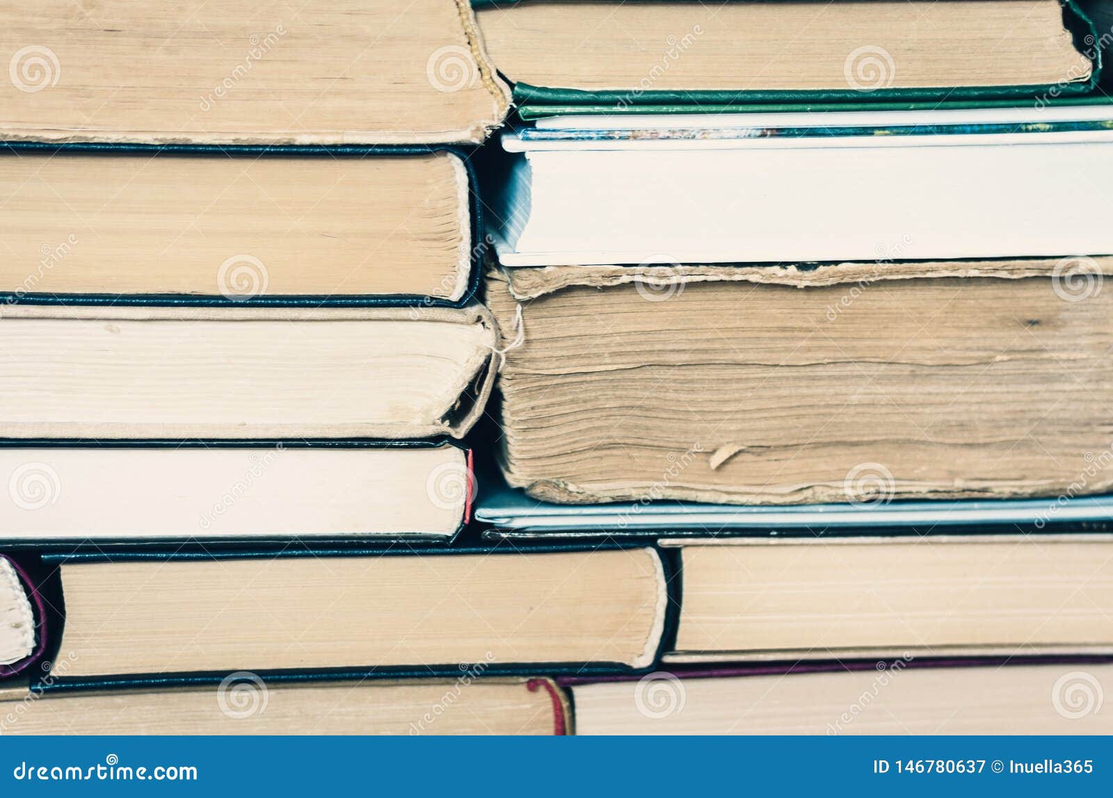 Stack of Old Book Education Concept Background, Many Books Piles with ...