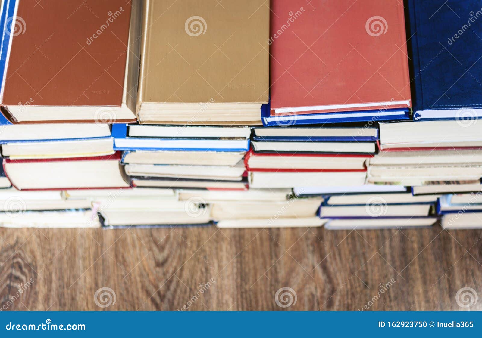 Stack of Old Book Education Concept Background, Many Books Piles with ...