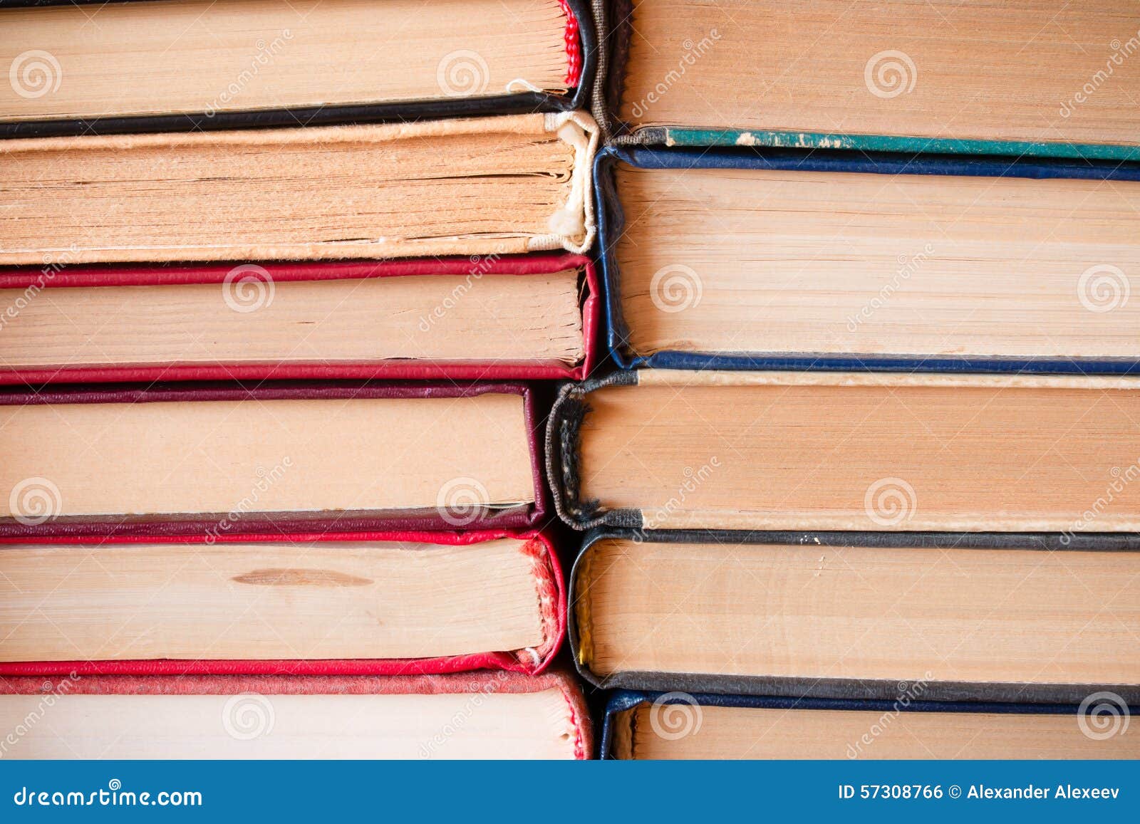 Stack of old books binding stock photo. Image of industry - 57308766