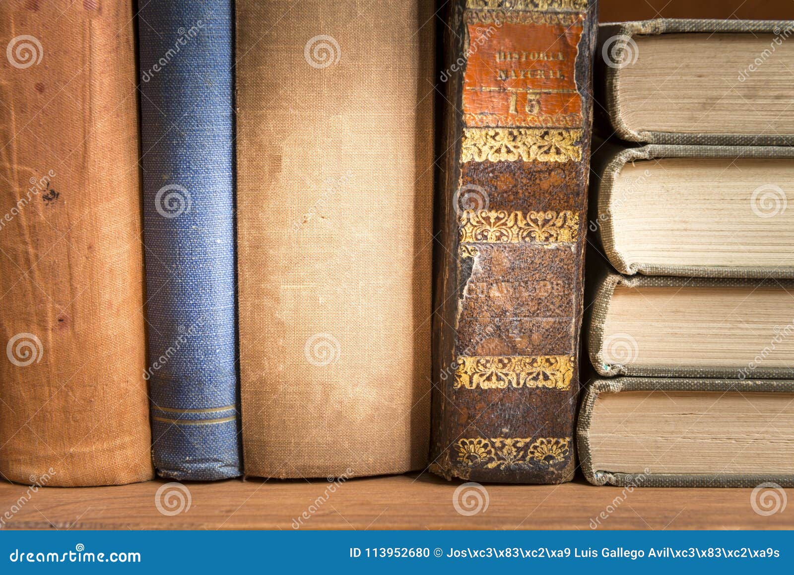 Stack of old books stock photo. Image of books, knowledge - 113952680
