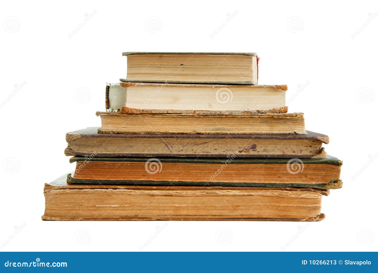 Stack of Old Books Isolated Stock Image - Image of metaphor, bookworm ...