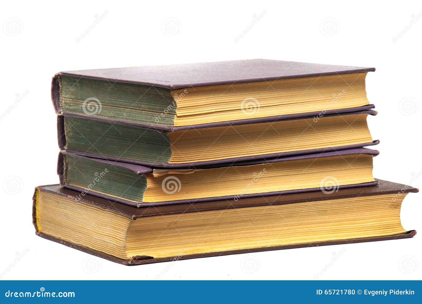 Stack of Old Books Isolated Stock Photo - Image of knowledge, reading ...