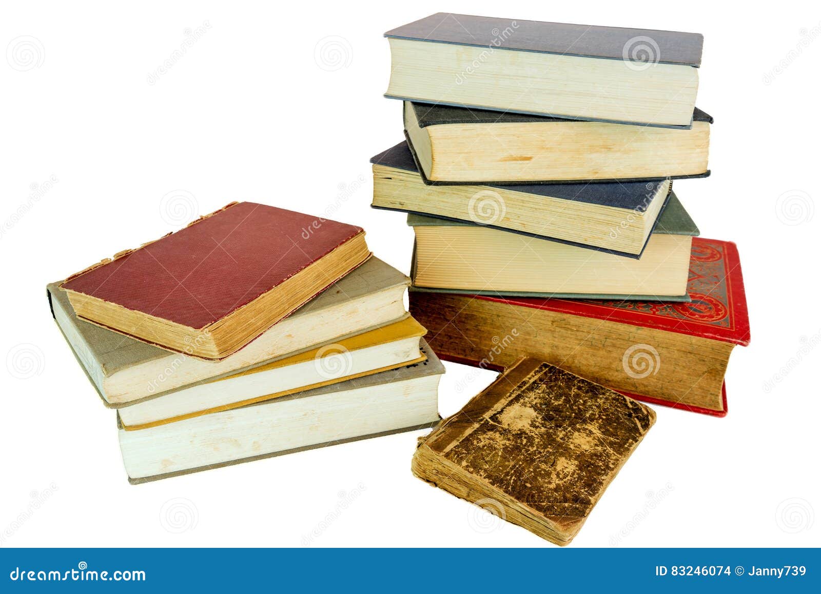 Stack of old books stock photo. Image of bookbinder, side - 83246074