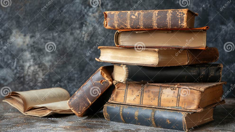 A stack of old stock image. Image of books, research - 320550697
