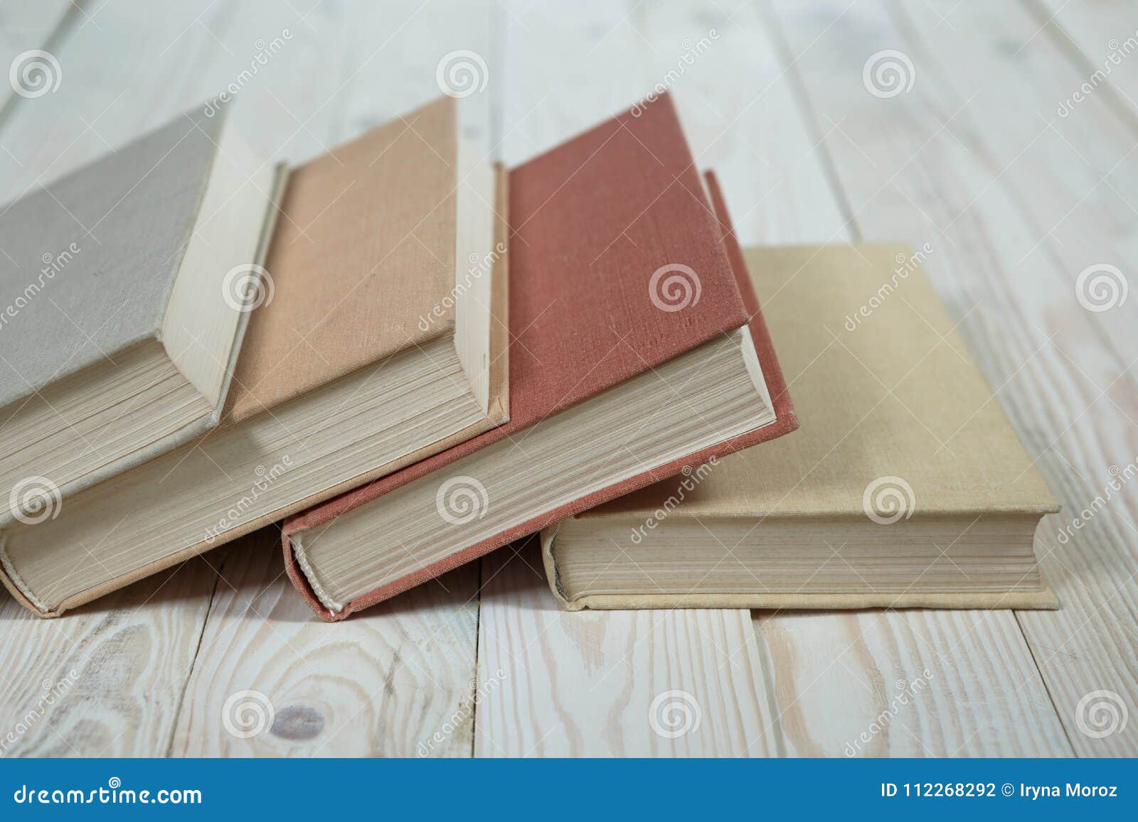 Stack of Old Books Pastel Colors Stock Photo - Image of copy, library ...
