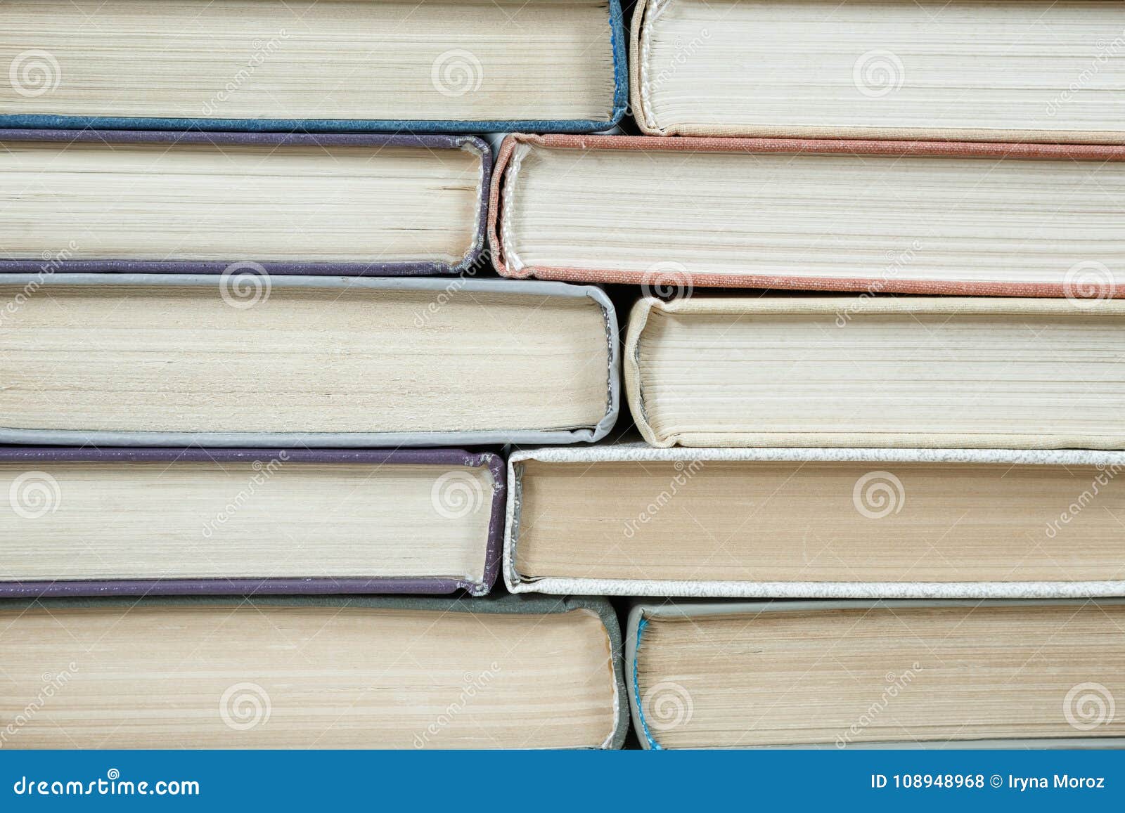 Stack of Old Books Pastel Colors Stock Photo - Image of pattern ...