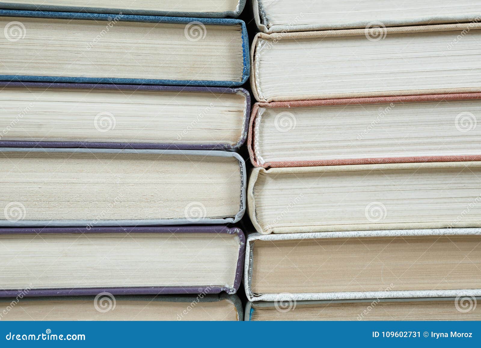 Stack of Old Books Pastel Colors Stock Image - Image of page, culture ...